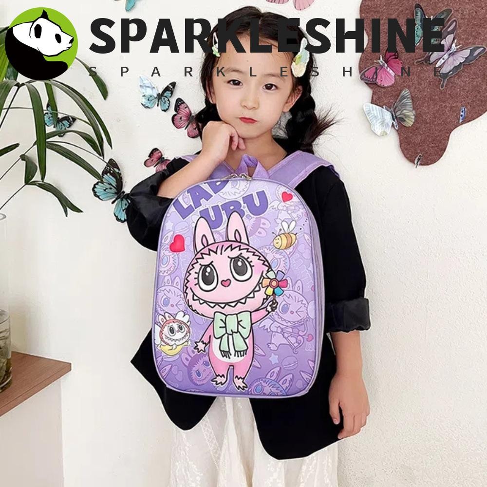 Sparkleshine Labubu กระเป๋าเป้สะพายหลัง, ไนลอน EVA Labubu 3D Daypack ...