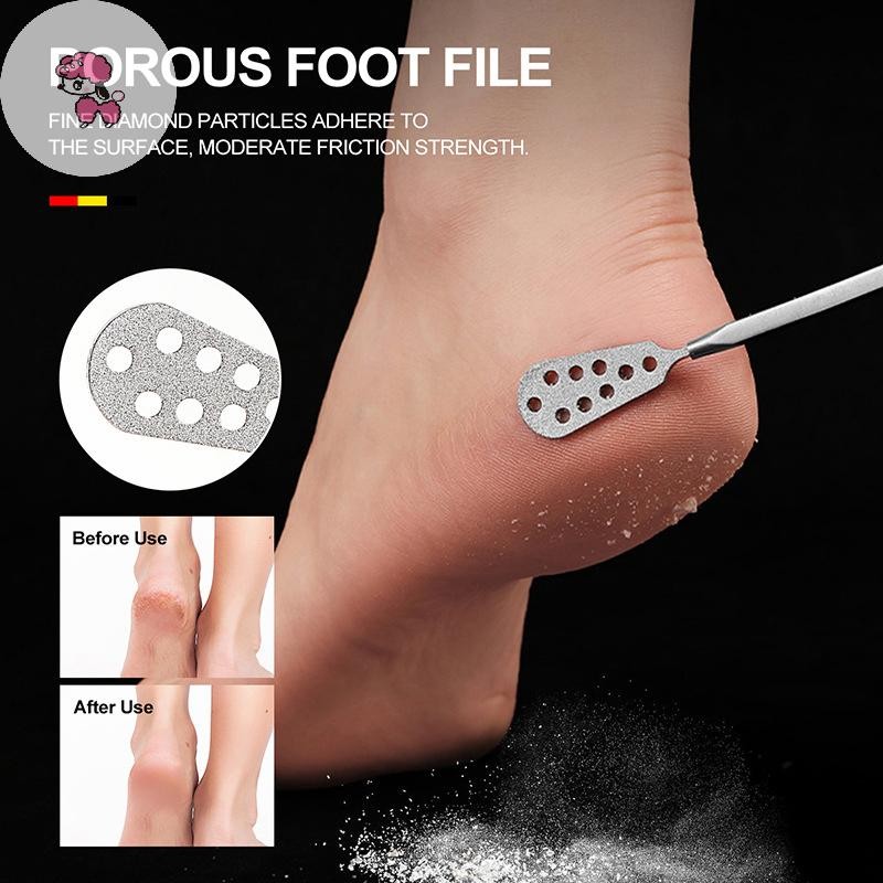 Grl Professional สแตนเลสเท้าแฟ้มเท้า Scrubber Dead Skin Remover ลบ Dead ...