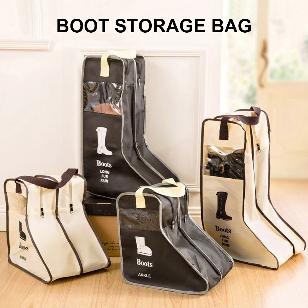 💚กระเป๋าใส่รองเท้า กล่องเก็บรองเท้า บูท มีหูสำหรับหิ้วถือ พกพาสะดวก จัด ...