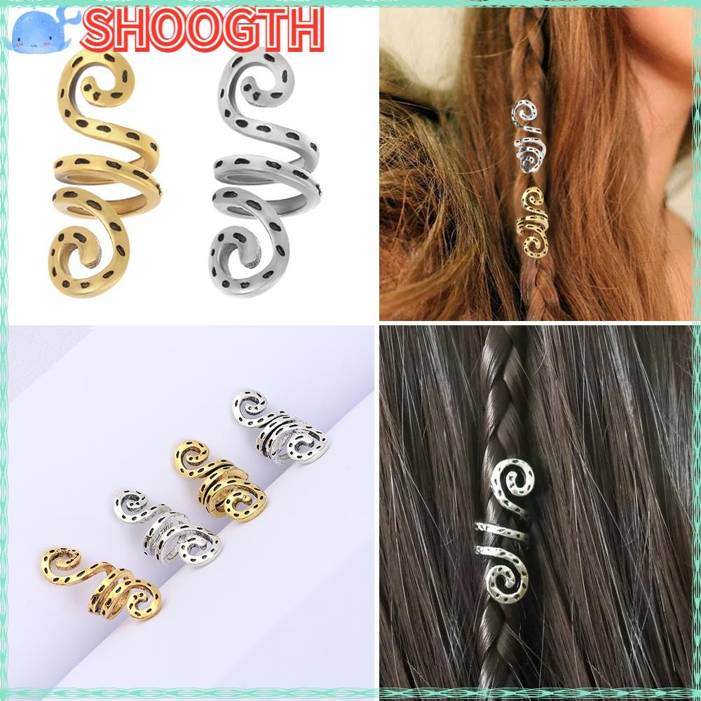 SHOGTH Dreadlock Clips Vintage Braid Spiral Hair Tube | Shopee Thailand
