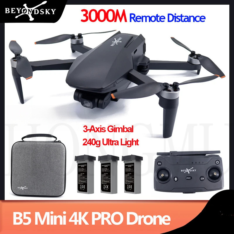 B5 Mini GPS Drone 4Kกล้องBrushless 3 แกนGimbal RC Quadcopter FPV 3000m 26 นาทีเที่ยวบินมินิกล้อง ...