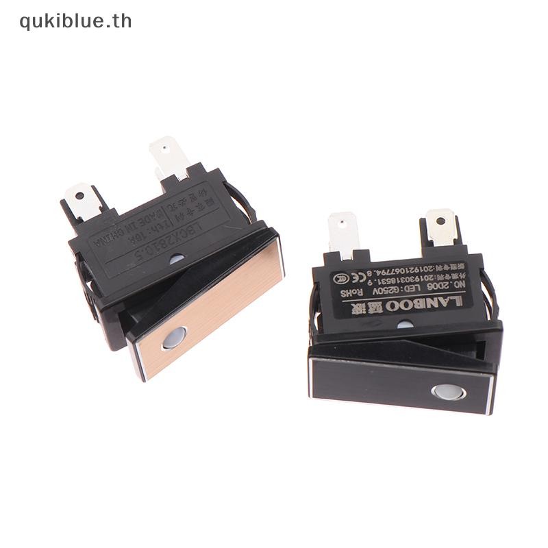 Qukiblue.th 1PC 220V Marine LED โลหะ Rocker สวิทช์ Dot Light KCD3 อลูมิเนียม IP65 Toggle แผง ...