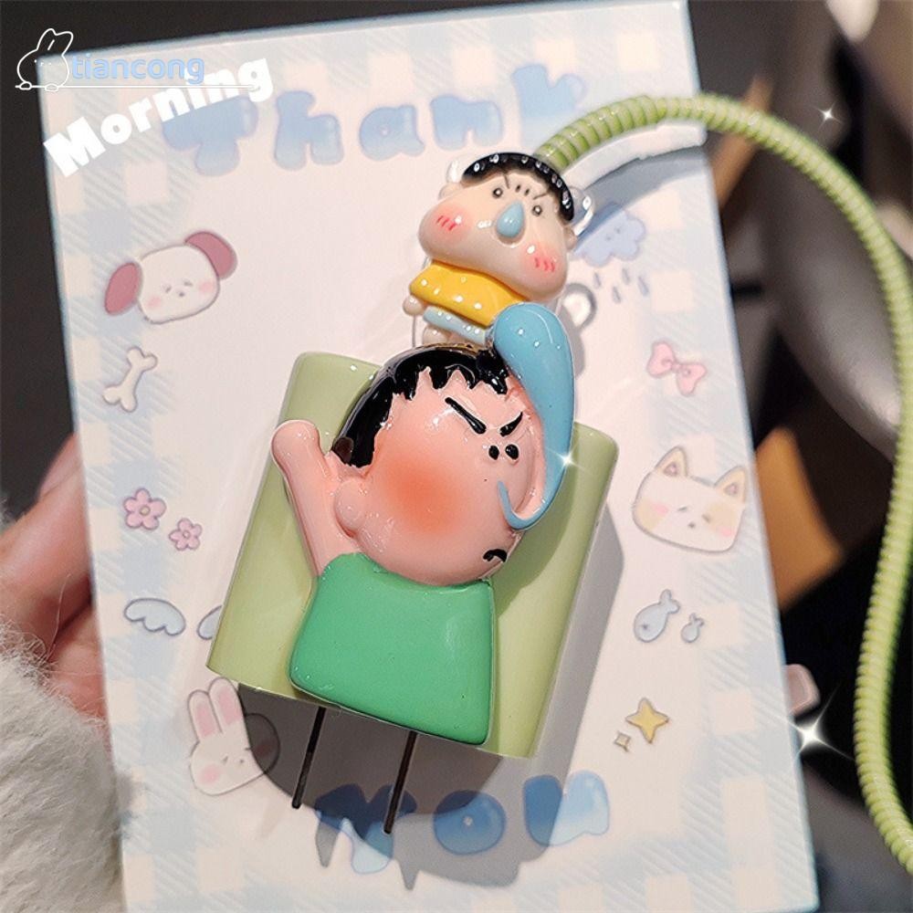 TIANCONG Crayon Shin-chan Charger Protector, การ์ตูน 20W สายชาร์จ ...