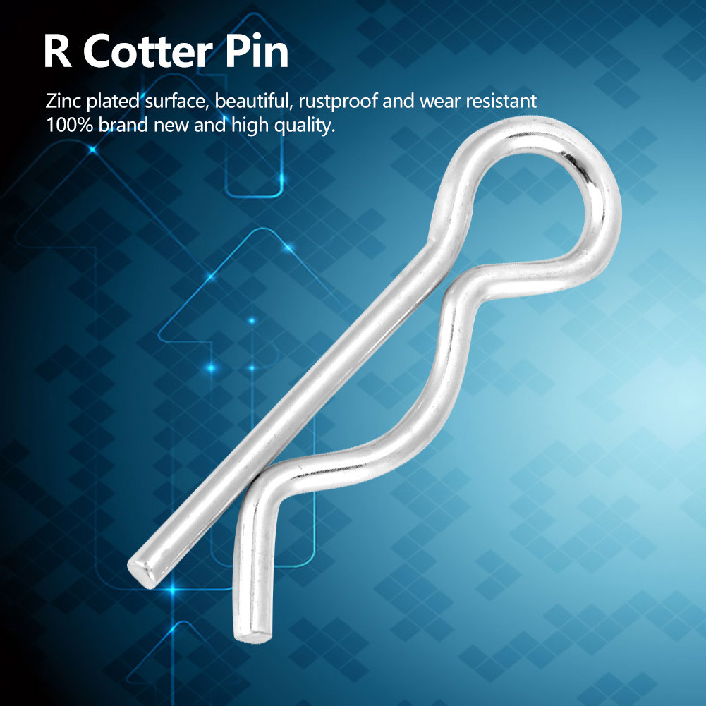 คลิปยึด R Cotter Pin ชุบสังกะสีสดใส | Shopee Thailand