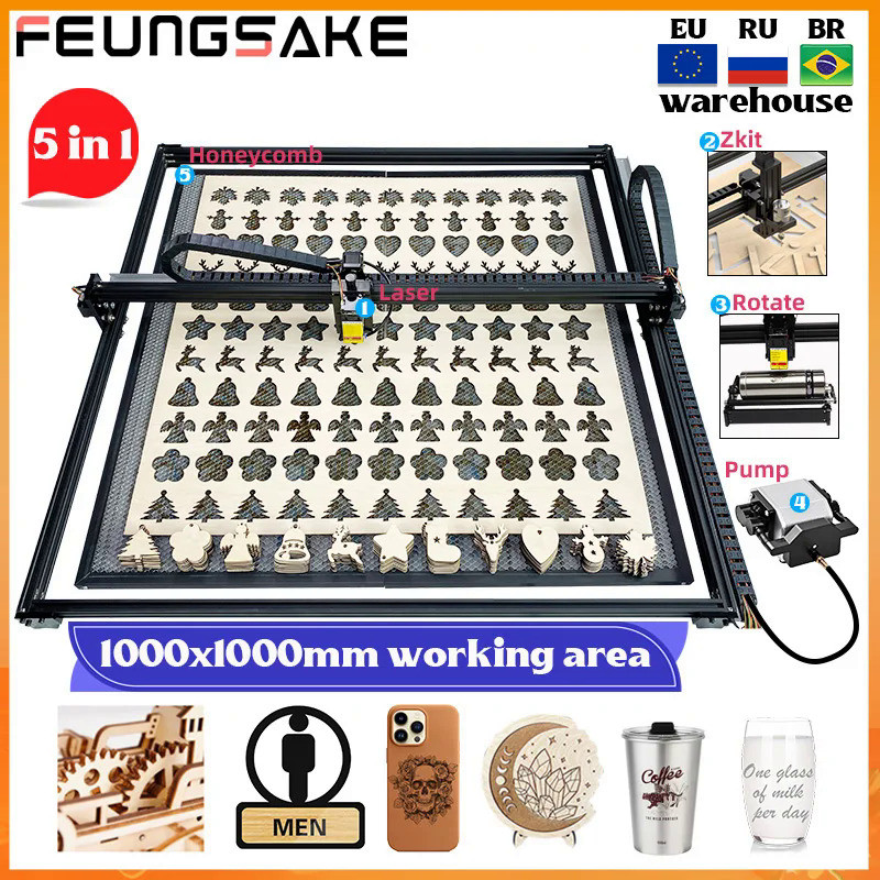 CNC laser engraving cutting machine 50w wood laser printer 90w metal ...