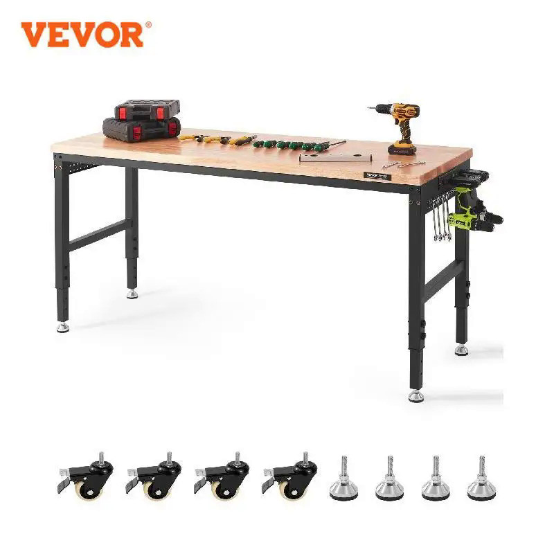 VEVOR Multifunctional Wood Work Bench Operation Saw Table with 10 ...