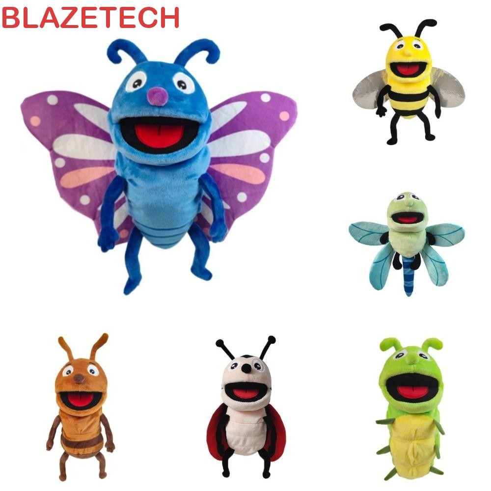 Blazetech สัตว์แมลงหุ่นมือ, ของเล่นประสาทสัมผัส Plush Bees ตุ๊กตา Dragonflaies ตุ๊กตาหุ่นมือ ...