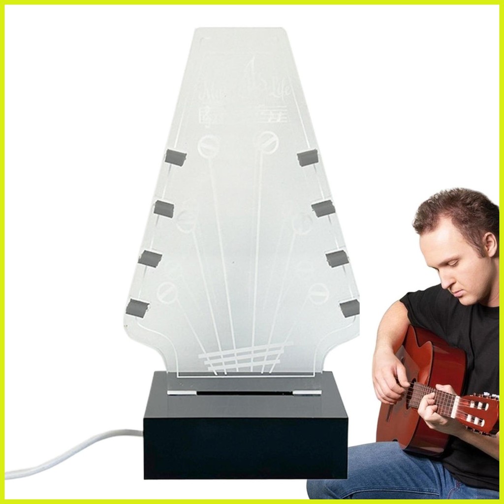 กีตาร์ Pick Display Light Up อะคริลิคกีตาร์ Pick Holder กีตาร์ Pick ...