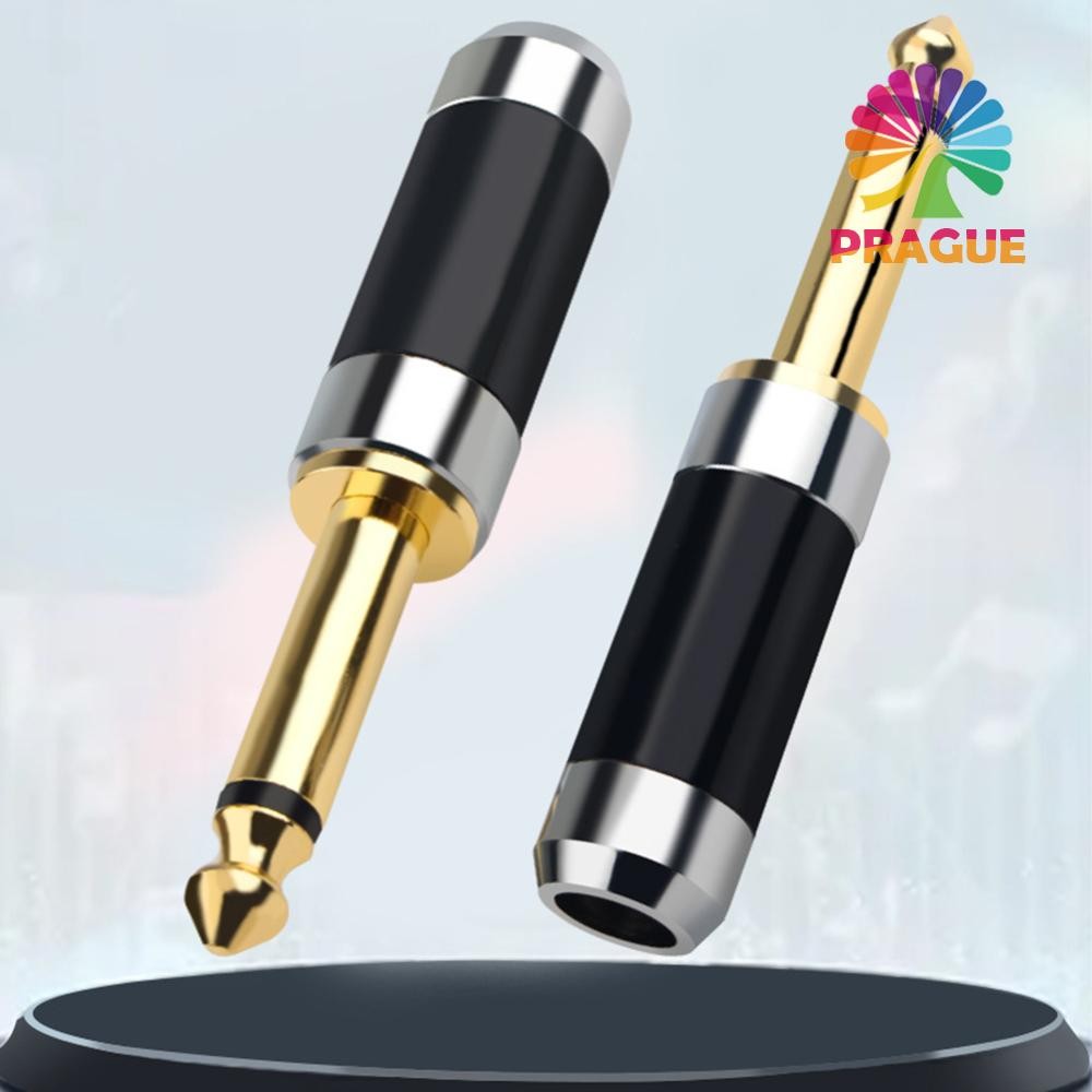 6.35 มม. 6.5 มม.ขั้วต่อ Mono Audio Plug 6.35 มม.Mono Male Jack Solder ...