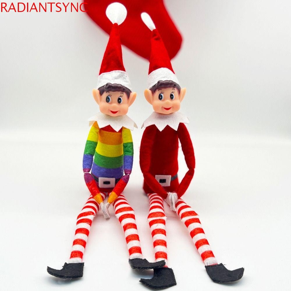 Radiantsync ตุ๊กตาเอลฟ์คริสต์มาส, Long Bendy Naughty Boy ชั้นวางหนังสือตุ๊กตานางฟ้า,ของขวัญปี ...