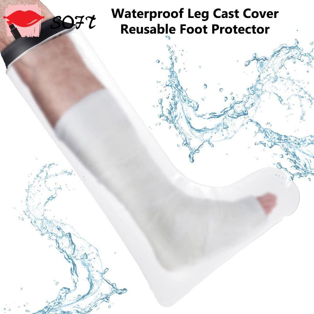 SOFTNESS Keep Wounds & Bandage Dry Adult Leg Cast Protector Waterproof ...