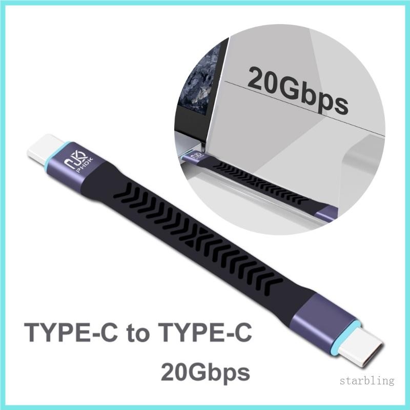 Star 20Gbps USB3 2 TypeC สายชาร์จเร็ว UsbC ถึง UsbC ความเร็วสายเคเบิล ...