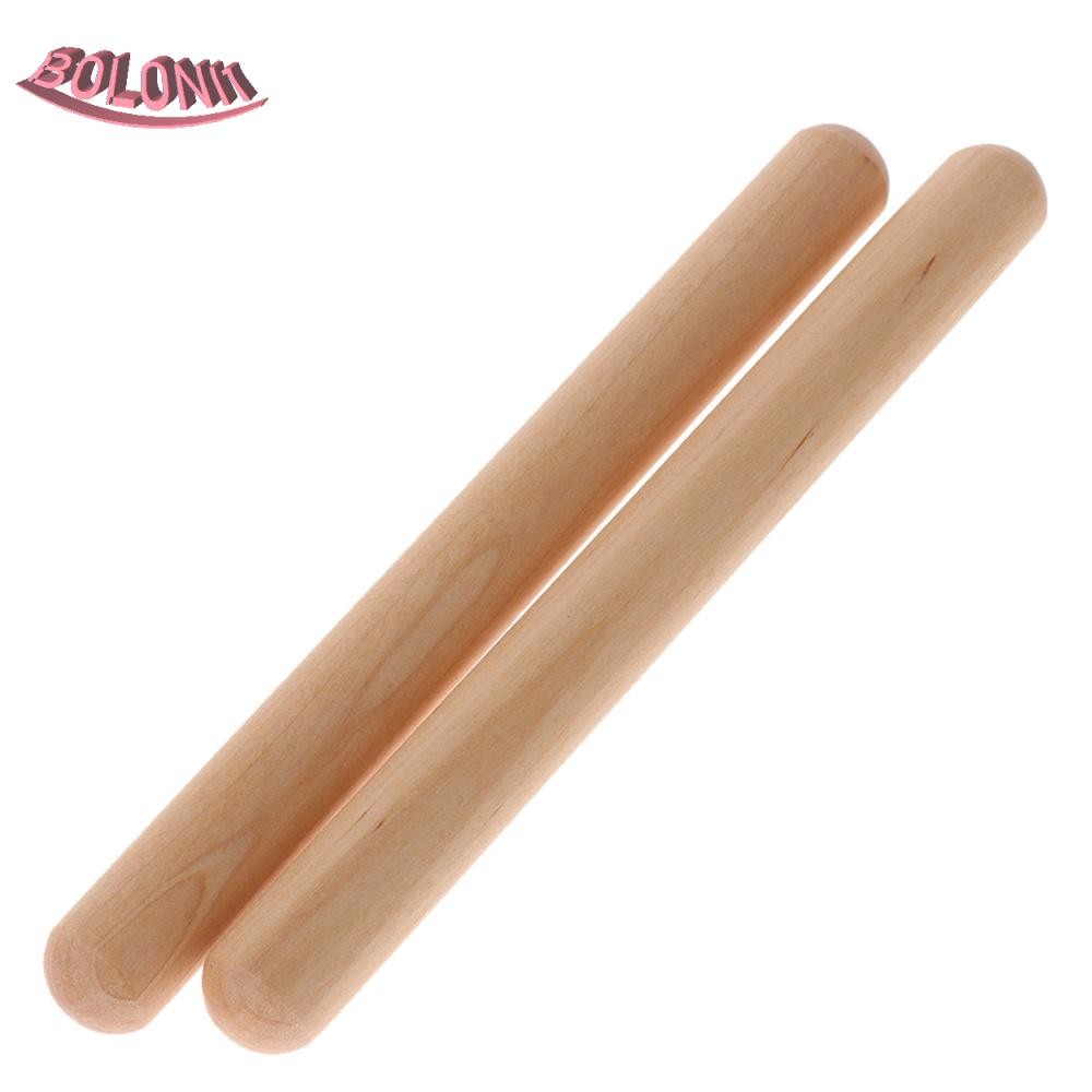Bo Rhythm Sticks คลาสสิกไม้เด็กเด็ก Claves เครื่องกระทบเครื่องมือ 2 ...