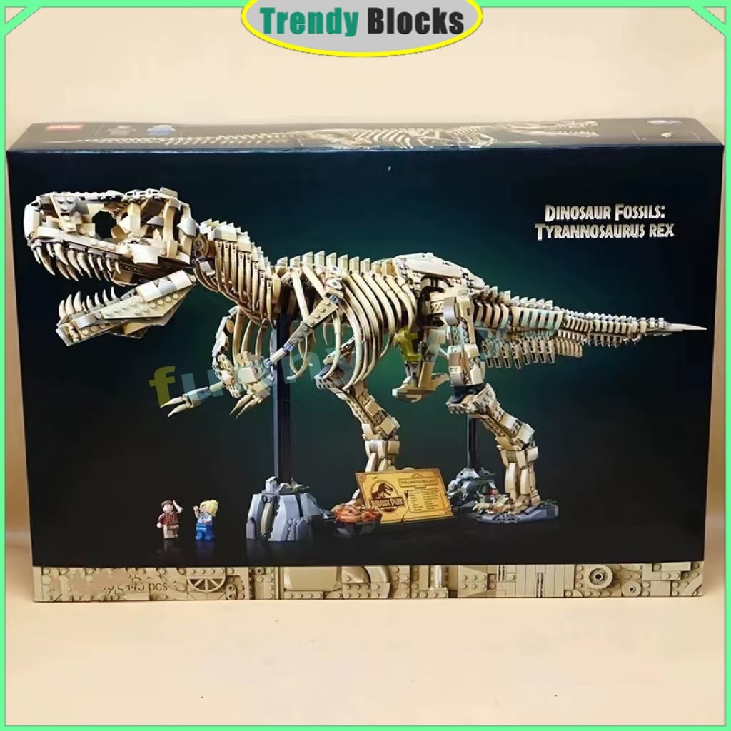 76968 ฟอสซิลไดโนเสาร์: Tyrannosaurus Rex Building Blocks Jurassic World ...