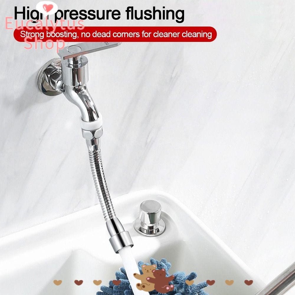 EUCALYTUS1 Faucet Extender Adapter, Rotatable Anti-splash Water Tap ท่อ ...