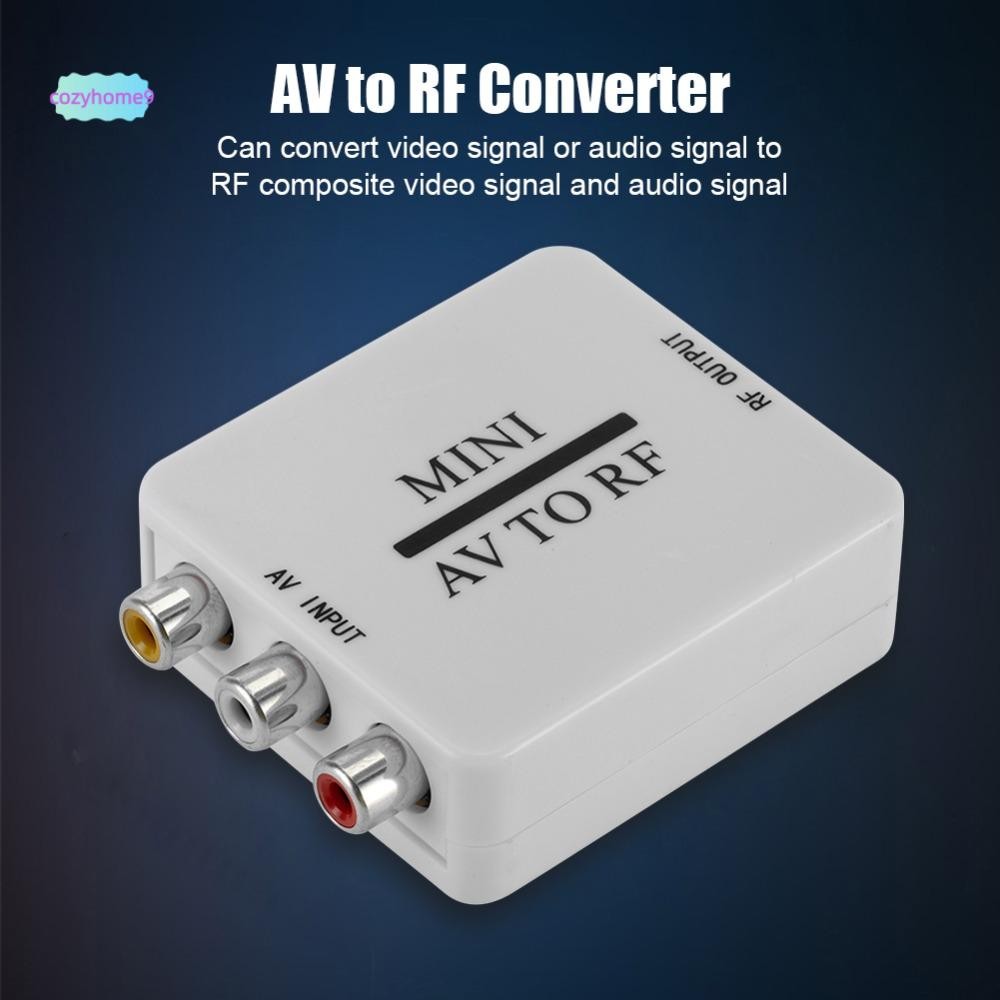 COZYHOME9 ตัวแปลง RCA AV เป็น RF, AV เป็น RF RCA เป็น RF AV เป็น RF เครื่องขยายเสียง, Plug and ...