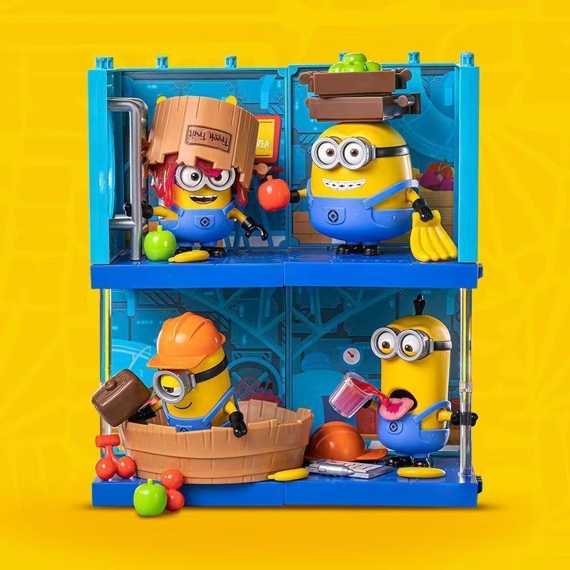 ของเล่นบล็อกตัวต่อ Minions Jam Factory, ฉากประกอบ Minions 4 ฉากใน ...