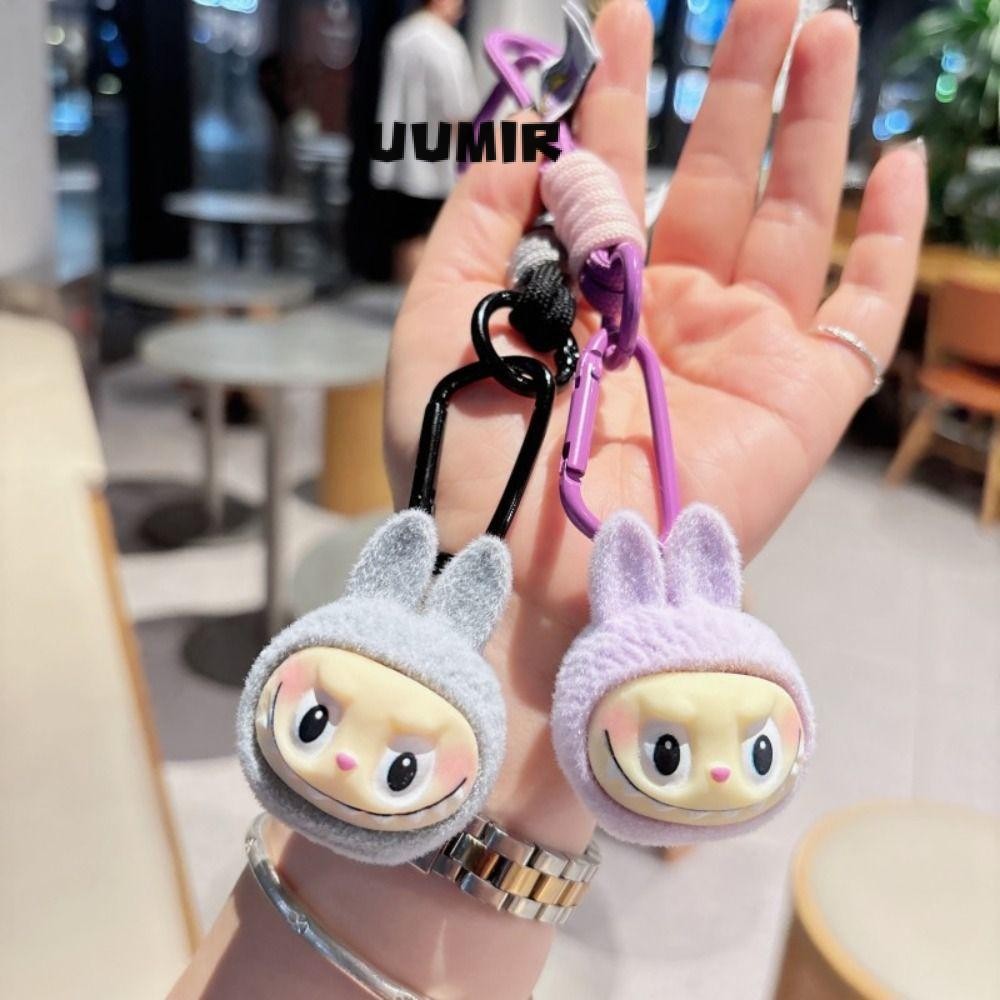 จี้กระเป๋าการ์ตูน, Flocking POP MART Labubu Bag Charms, จี้ตุ๊กตาน่ารัก ...
