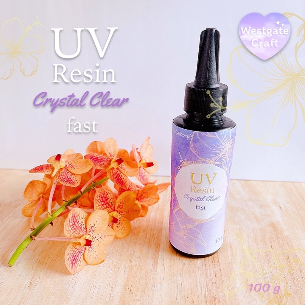 ยูวีเรซิ่น UV Resin Crystal Clear Fast 100g แห้งเร็ว ใสมาก | Shopee ...