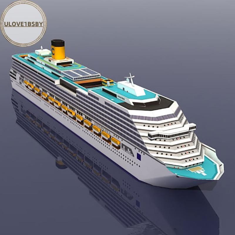 Ulove1bsby Cruise Ship กระดาษรุ่น Cruise Ship 3D กระดาษ DIY ปริศนา ...