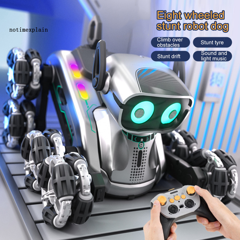 Nta Stunt Robot Puppy Stunt Drift Robot Dog Rc Robot Dog Toy with Light ...