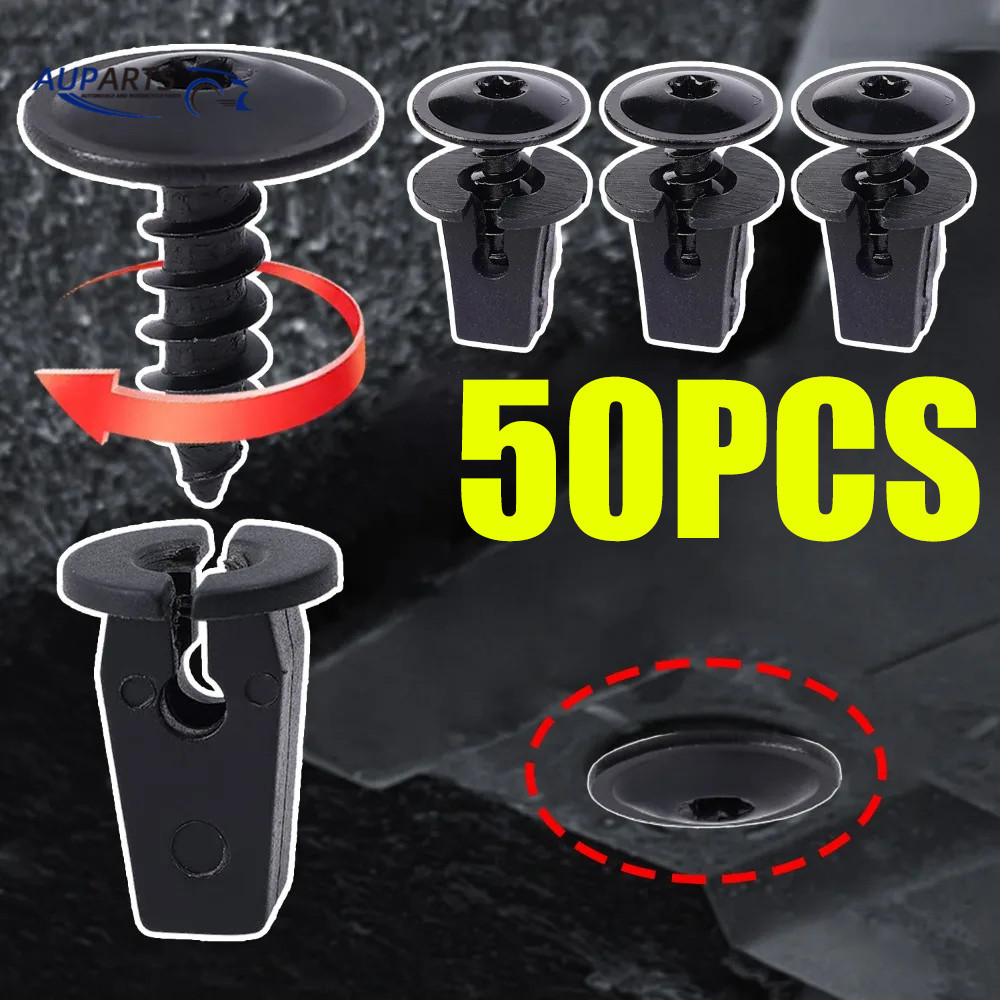 50pcs รถ Fender Fixing Buckle Fastener Undertray Splashguard ล้อ Arch ...