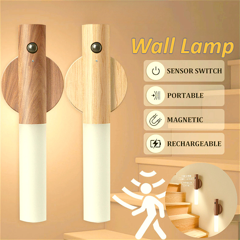 Creative อัจฉริยะ Auto Human Body Sensor โคมไฟติดผนัง LED ชาร์จแม่เหล็ก ...