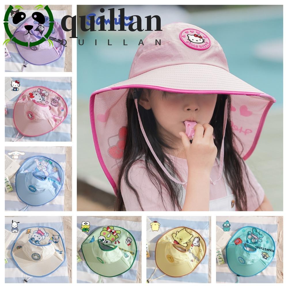 QUILLAN Kids Pochacco Sun Hat, Keroppi Pom Pom Purin Hangyodon Summer ...