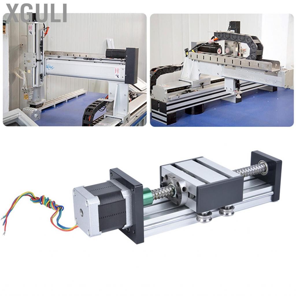 Xguli Linear Guide Rail 200 มม. Stroke Single Ball Ball Screw CNC Sliding Table พร้อมมอเตอร์ 42 ...