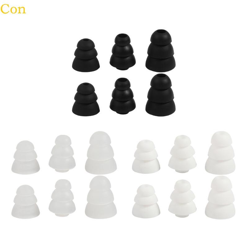 Con Triple Flange Ear Tips หูฟังแผ่นซิลิโคนสําหรับหูฟังชนิดใส่ในหูหูฟัง ...
