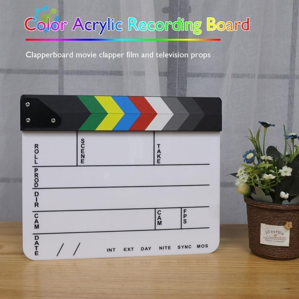 Director Video Scene สีสัน Clapperboard TV ภาพยนตร์ฟิล์ม Action Clapper ...