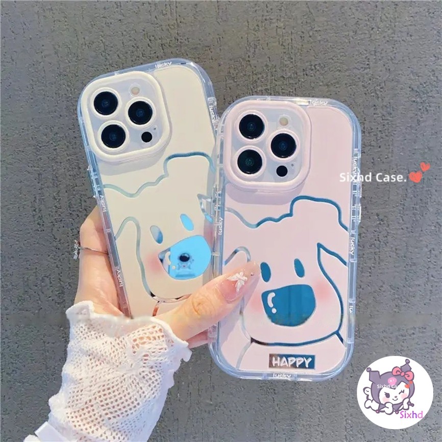 การ์ตูนลูกสุนัขจมูกใหญ่สําหรับ infinix Smart 8 Smart 8Pro 8Plus Hot 40i 30i Note 40 Tecno Spark ...