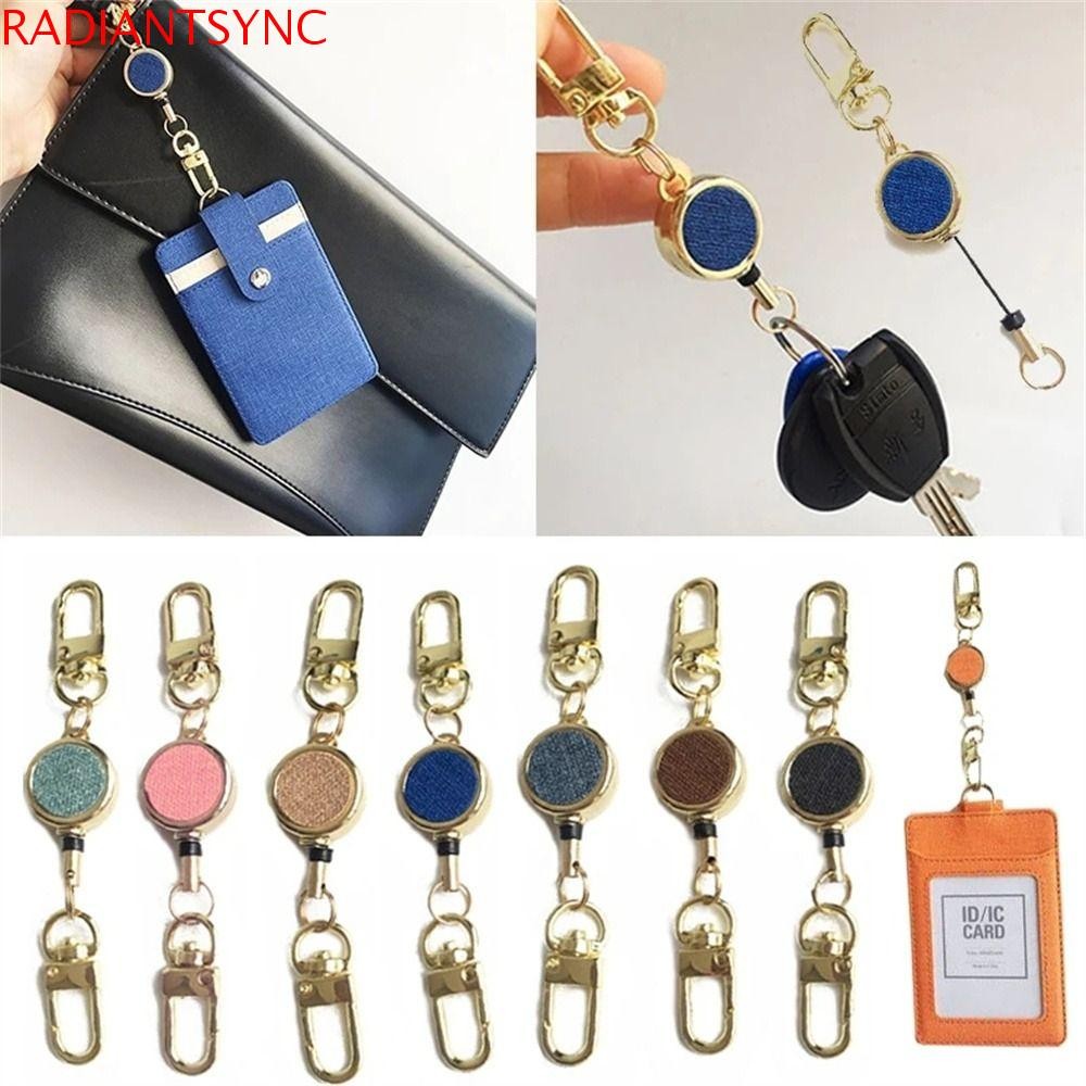 Radiantsync Retractable Badge Reel, ขยายง่ายดึงหัวเข็มขัด ID Lanyard Key แหวน, ID Card ดึงพวง ...