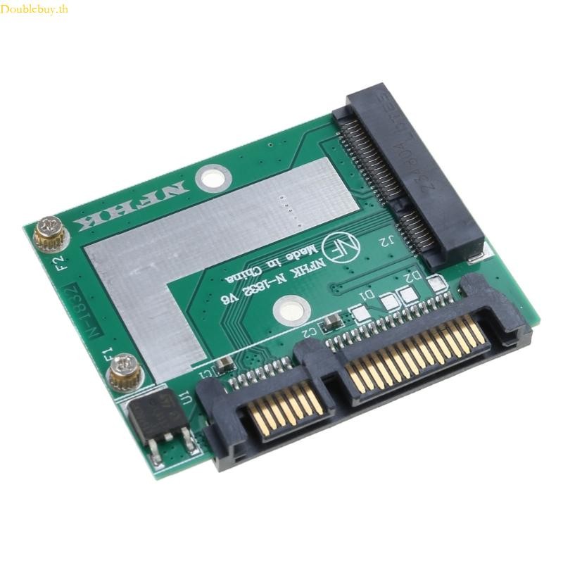 Doublebuy Universal Mini PCIE SSD อะแดปเตอร์ mSATA ถึง 2 5in SATA3 ...