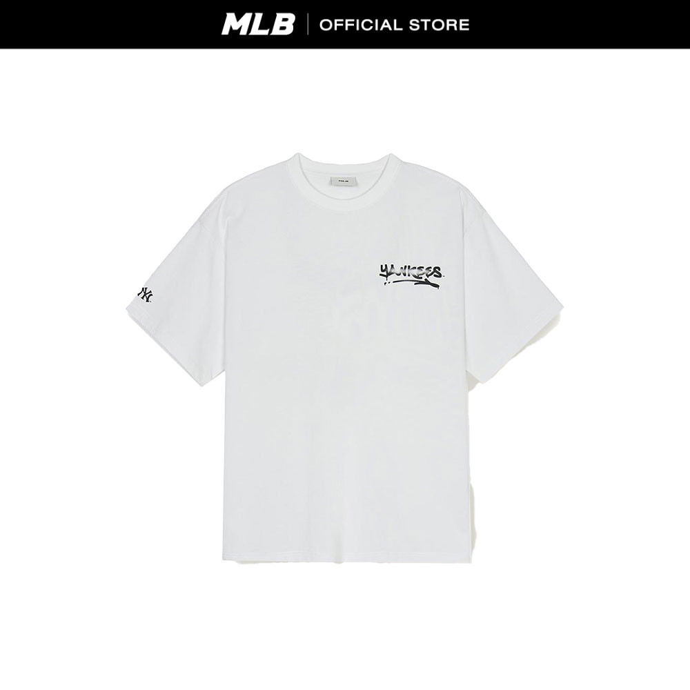 MLB เสื้อยืด ยูนิเซ็กส์ Unisex Basic Street Logo Heavy Weight Mega ...
