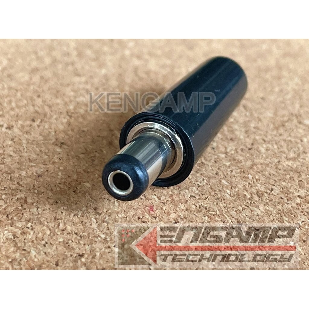 (10ตัว) [PJ] ปลั๊ก DC5.5x2.1mm ปลอก PVC แกนยาว 9mm สำหรับเข้าสาย 4-5mm ...