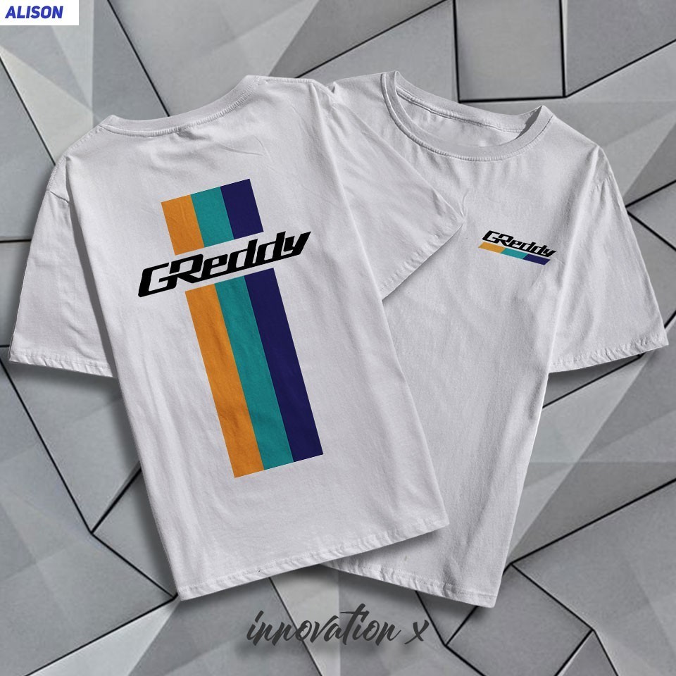 Cod GReddy Racing เสื้อยืดประสิทธิภาพผ้าฝ้าย 100% – พิมพ์กราฟิก Twin ...