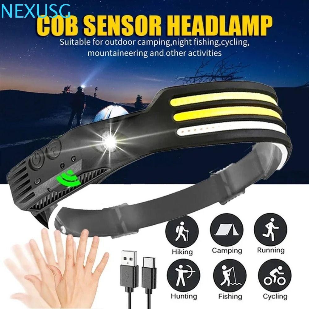 NEXUSG COB Sensor ไฟหน้า, 5 โหมดแสงไฟหน้าแบบเหนี่ยวนํากันน้ํา, แสงทนทาน ...