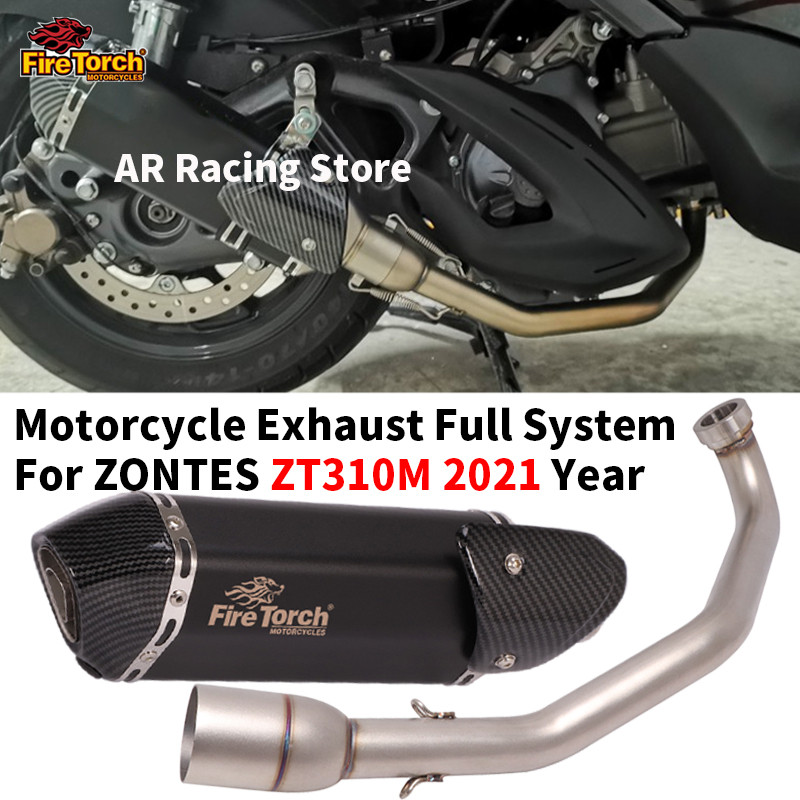 สําหรับ ZONTES ZT310M 310M ZT310 2021 รถจักรยานยนต์ไอเสียเต็มระบบ ...