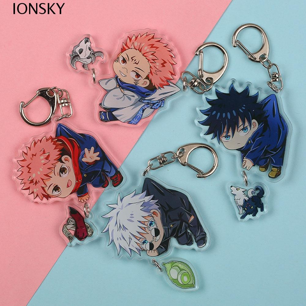 IONSKY Jujutsu Kaisen พวงกุญแจรุ่น Q ตัวอักษรจี้ Scultures Miniatures ...
