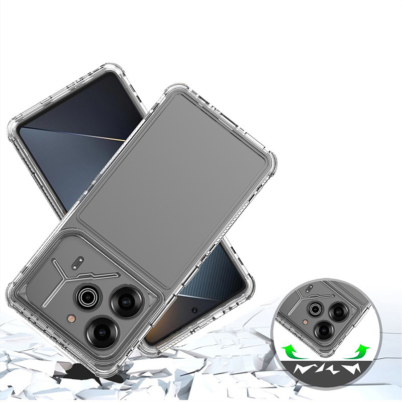 สําหรับ Tecno Pova 6 Pro LI9 Luxury Hybrid อะคริลิคโปร่งใสเคสใส ...