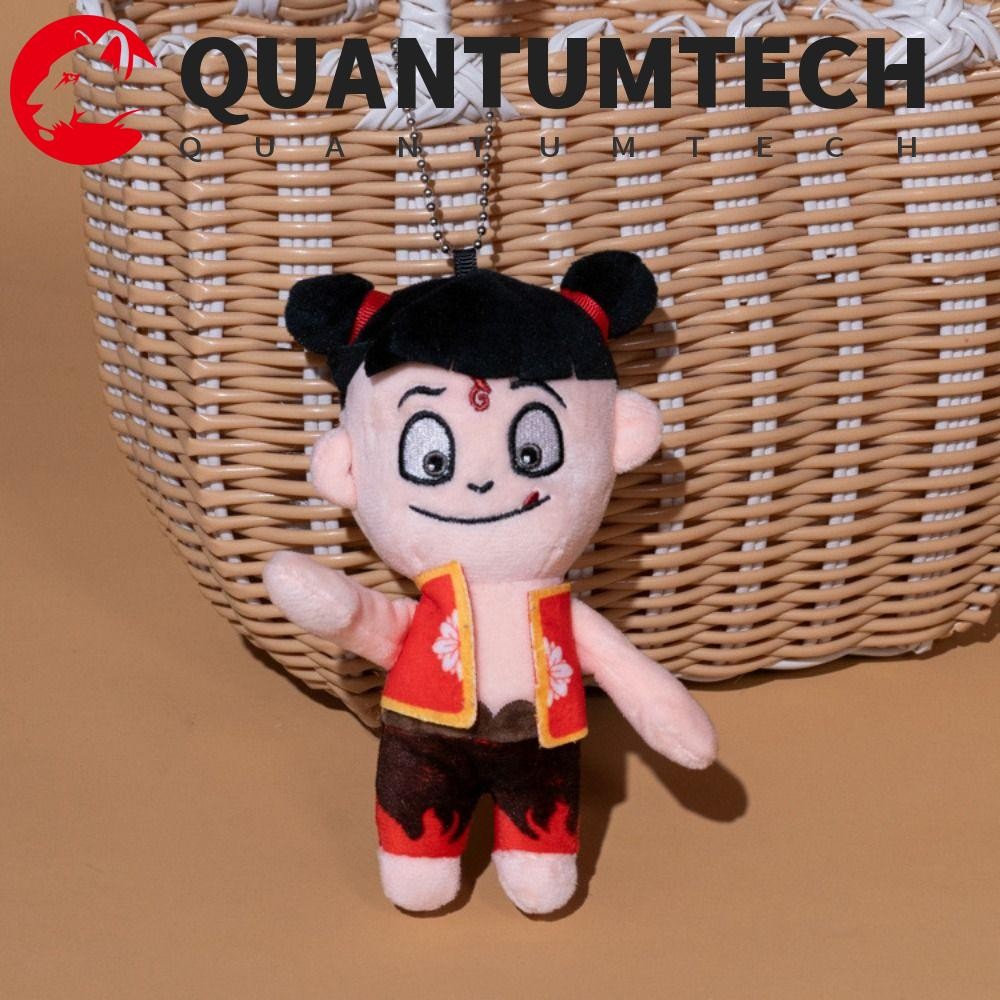 QUANTUMTECH Ne Zha 2 พวงกุญแจตุ๊กตา, ตุ๊กตาตุ๊กตา Ne Zha จี้ตุ๊กตา, การ์ตูนนุ่ม Mini เม่นน่ารัก ...
