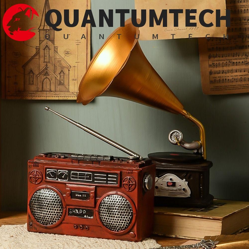 QUANTUMTECH Dialing โทรศัพท์ตุ๊กตา, Gramophone คลาสสิก Retro เรซิ่นเครื่องประดับ,รถ Dashboard ...