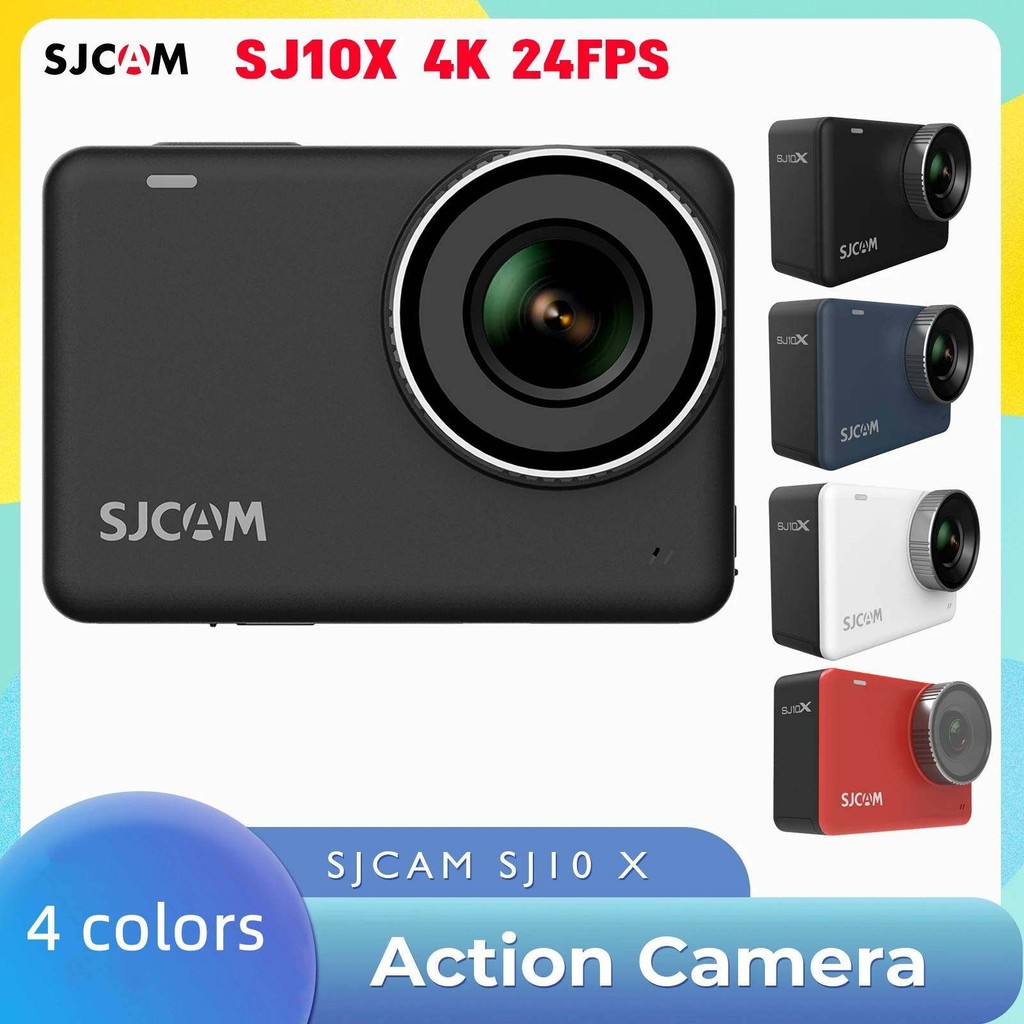 Sjcam SJ10X Action กล้อง SJ10 X 4K 24FPS 10M กันน้ํา WiFi 2.33 หน้าจอ ...