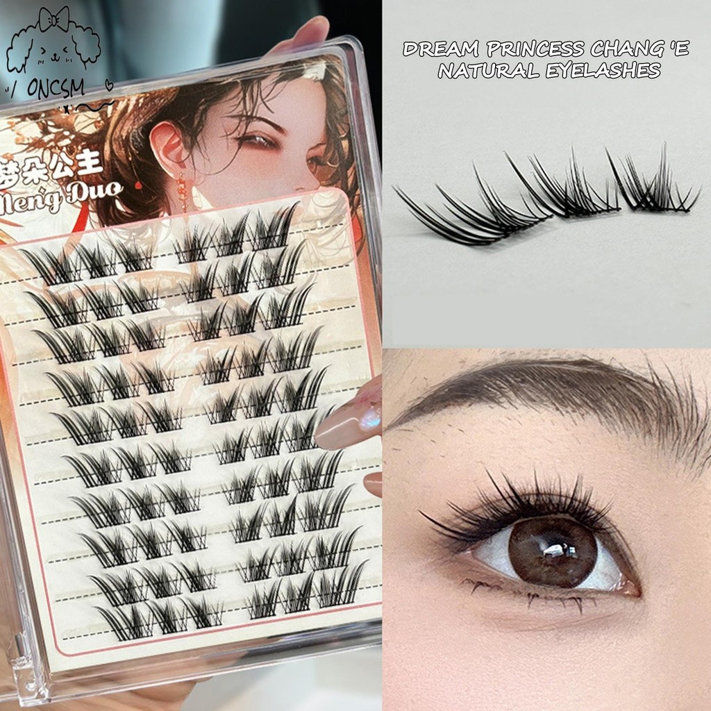 Ultra-light Reusable Strip Lashes สีดําธรรมชาติ Lash Clusters | Shopee ...