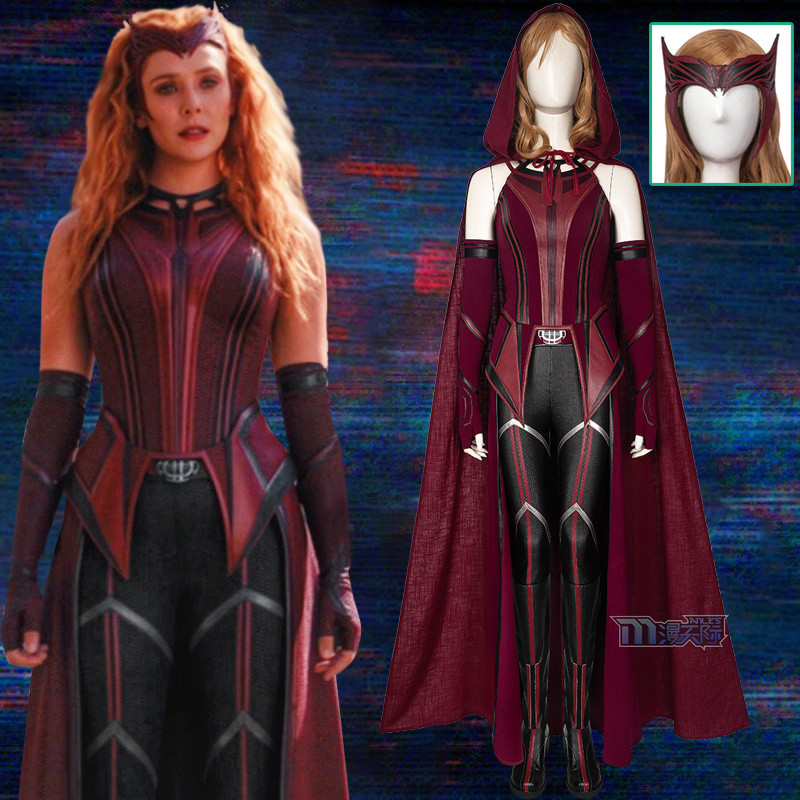 [New Product]The Sky Marvel Wanda Phantom Crimson Witch cos Clothing ...