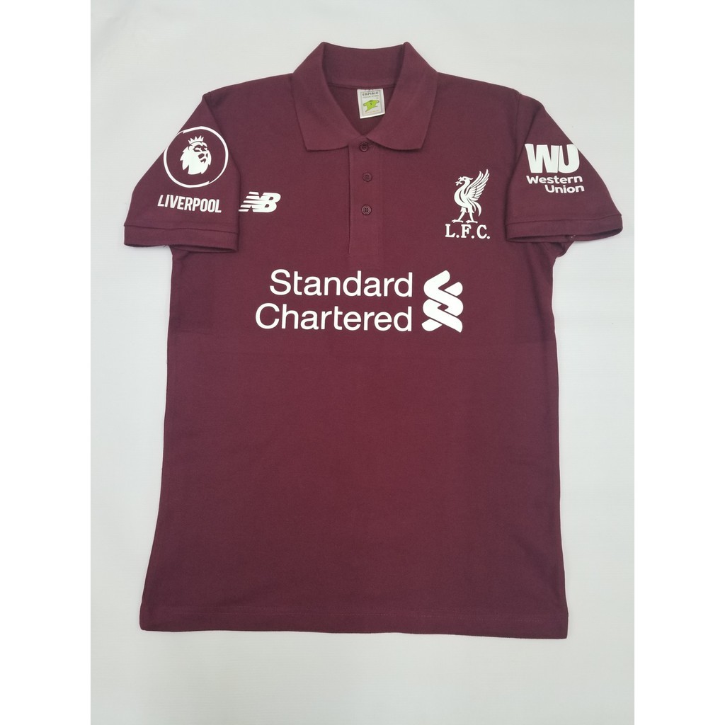 Liverpool Polo Maroon Jersey 2019/20 Polo Microfiber Jersey Ready Stock ...