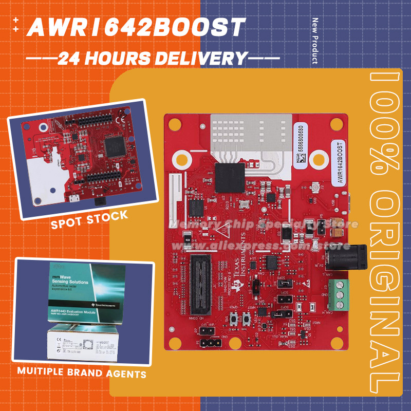 1ชิ้น/ล็อต! AWR1642BOOST AWR1642 ชิปเดียว 76GHz 81GHz เซ็นเซอร์เรดาร์ยานยนต์ประเมินแม่แบบใหม่ ...