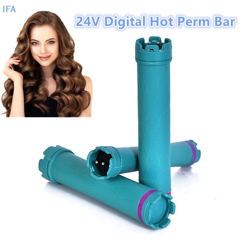 IFA 12.5 ซม.24V ดิจิตอลผม Hot Perm Rods Electic Curl Bars ลูกกลิ้งหยัก ...