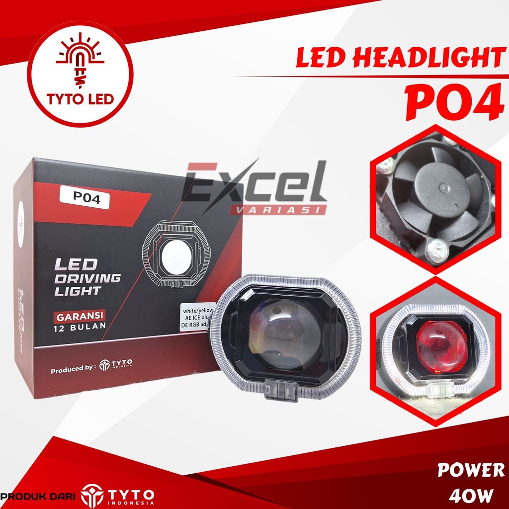 ไฟบิล 3.5 นิ้ว Tyto P04 40 วัตต์ตาปีศาจ Rgb ปรับ | Shopee Thailand